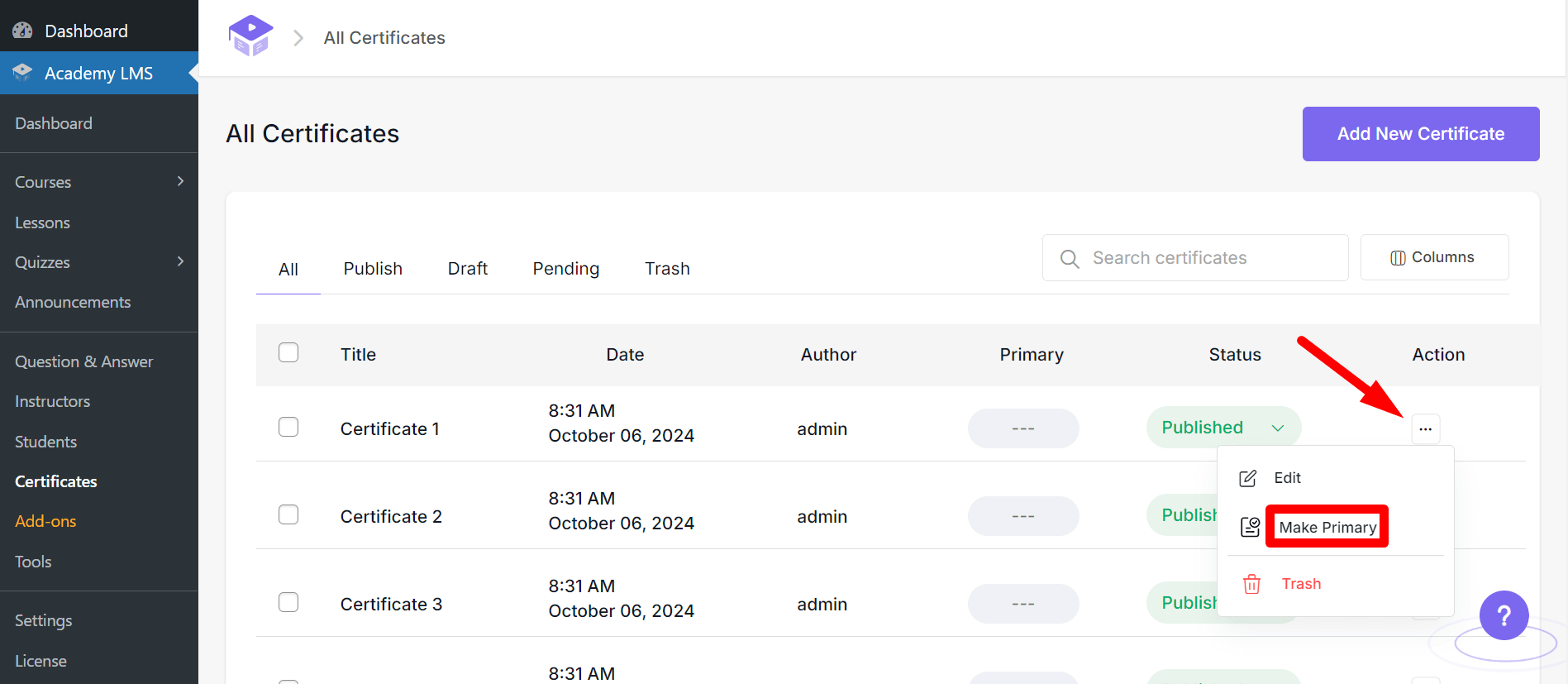 How to use Academy Certificate Builder? - Academy LMS