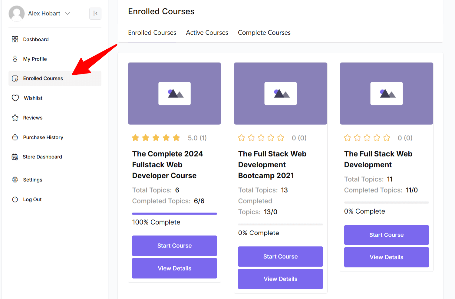 How to complete a lesson? - Academy LMS