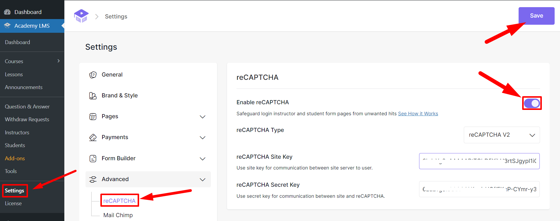 reCAPTCHA