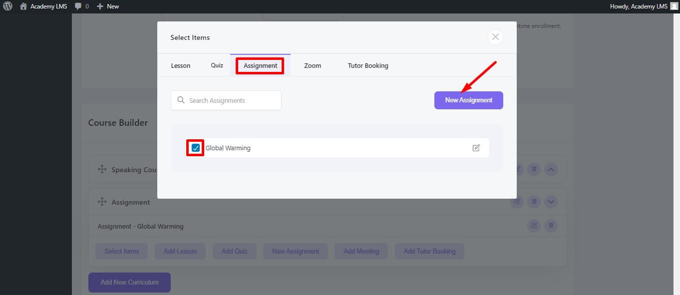 How to use Academy LMS Assignment? - Academy LMS