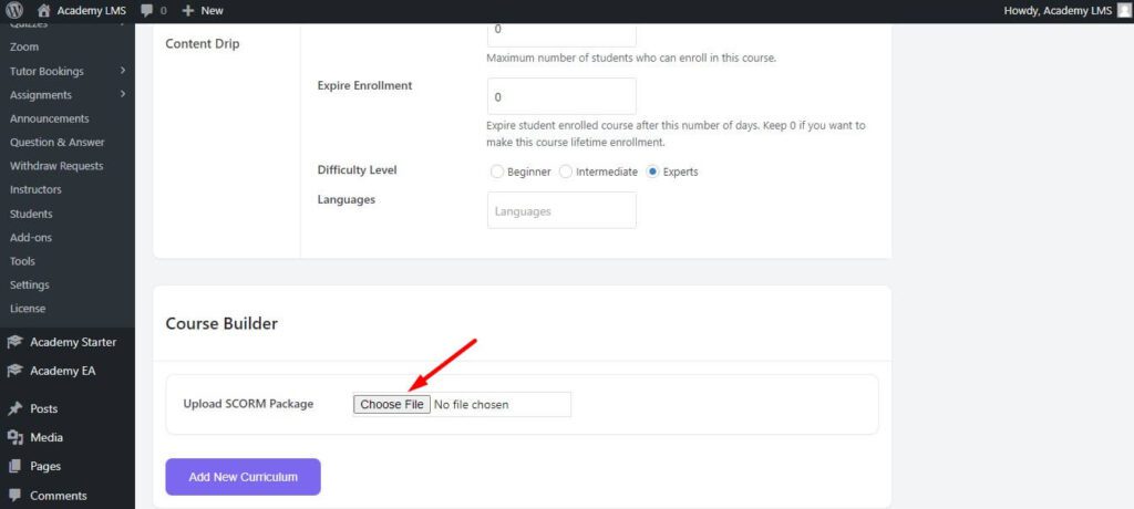 How to Use SCORM Content in Academy LMS? - Academy LMS