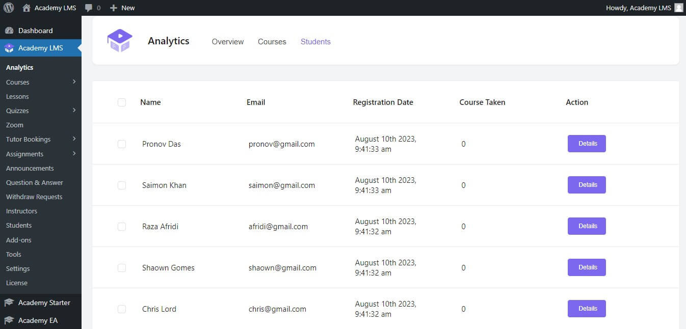 How to use Advanced Analytics? - Academy LMS