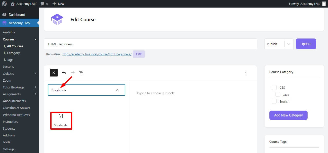How to use Academy LMS PDF shortcode? - Academy LMS