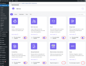 How to use/active Academy LMS addons? - Academy LMS