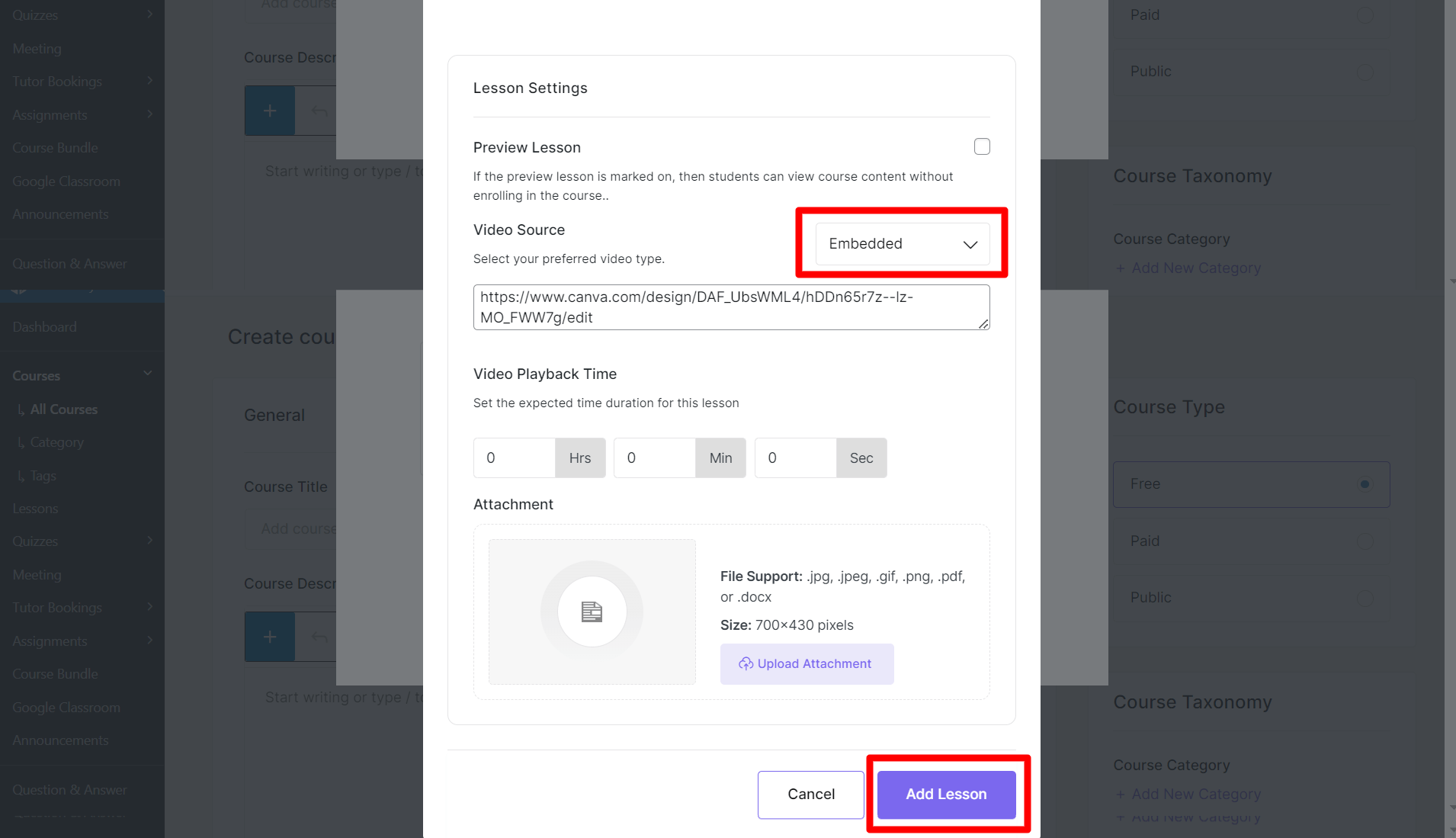 How to embed Canva design in Academy LMS? - Academy LMS