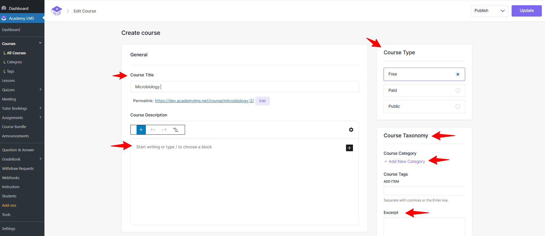 How to Create Course? - Academy LMS