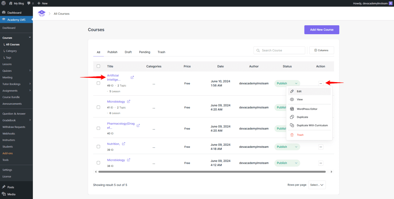 How to Create Course? - Academy LMS