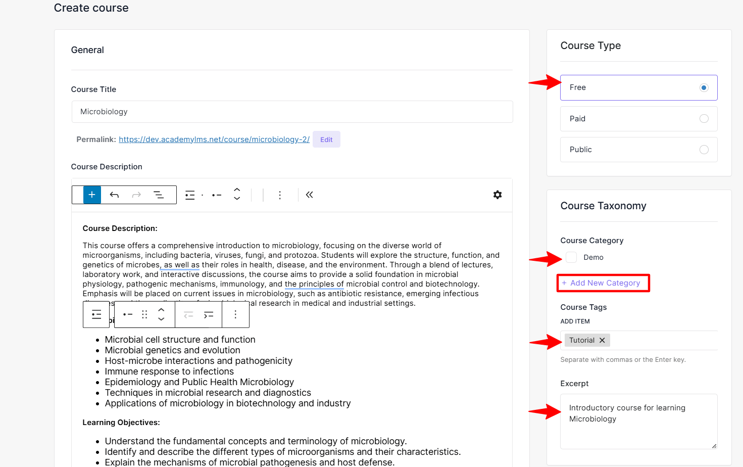 How to Create Course? - Academy LMS