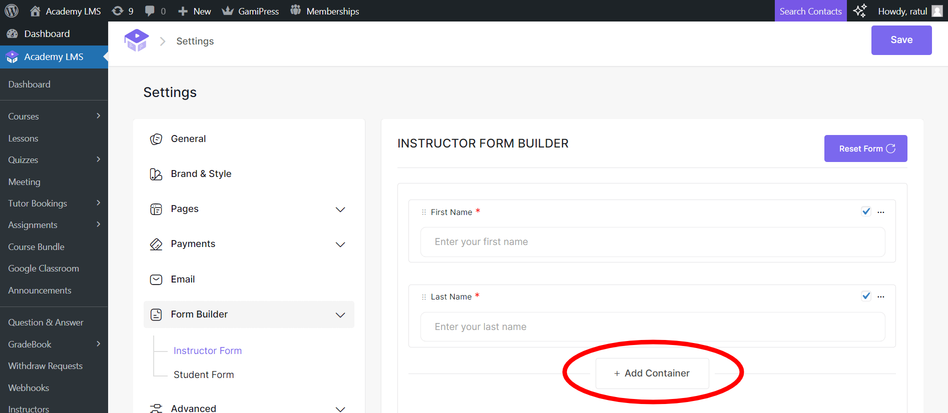 How to Use Academy LMS Form Builder? - Academy LMS