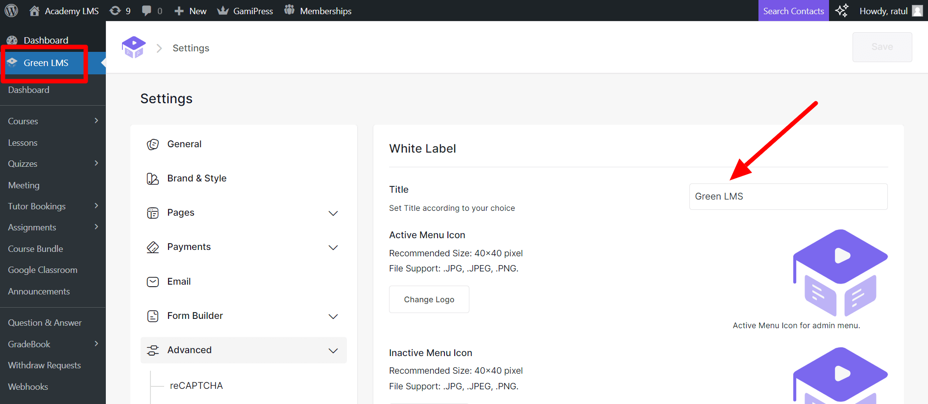 How to Use White Label Addon? - Academy LMS
