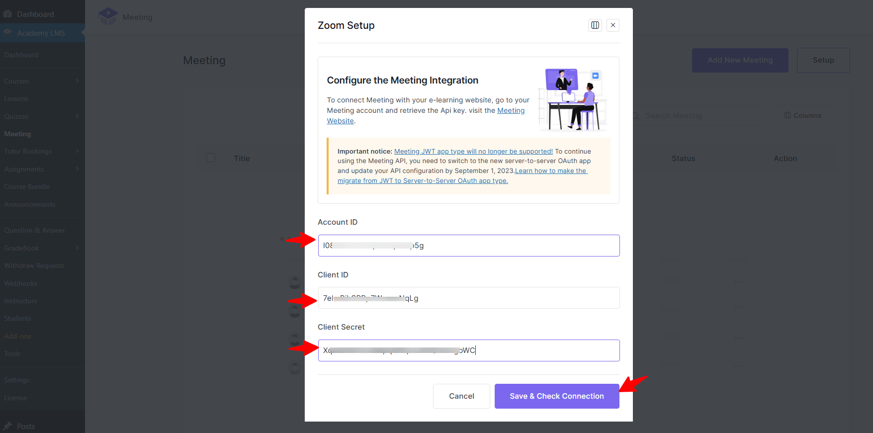 How to use Zoom Integration in Academy LMS? - Academy LMS