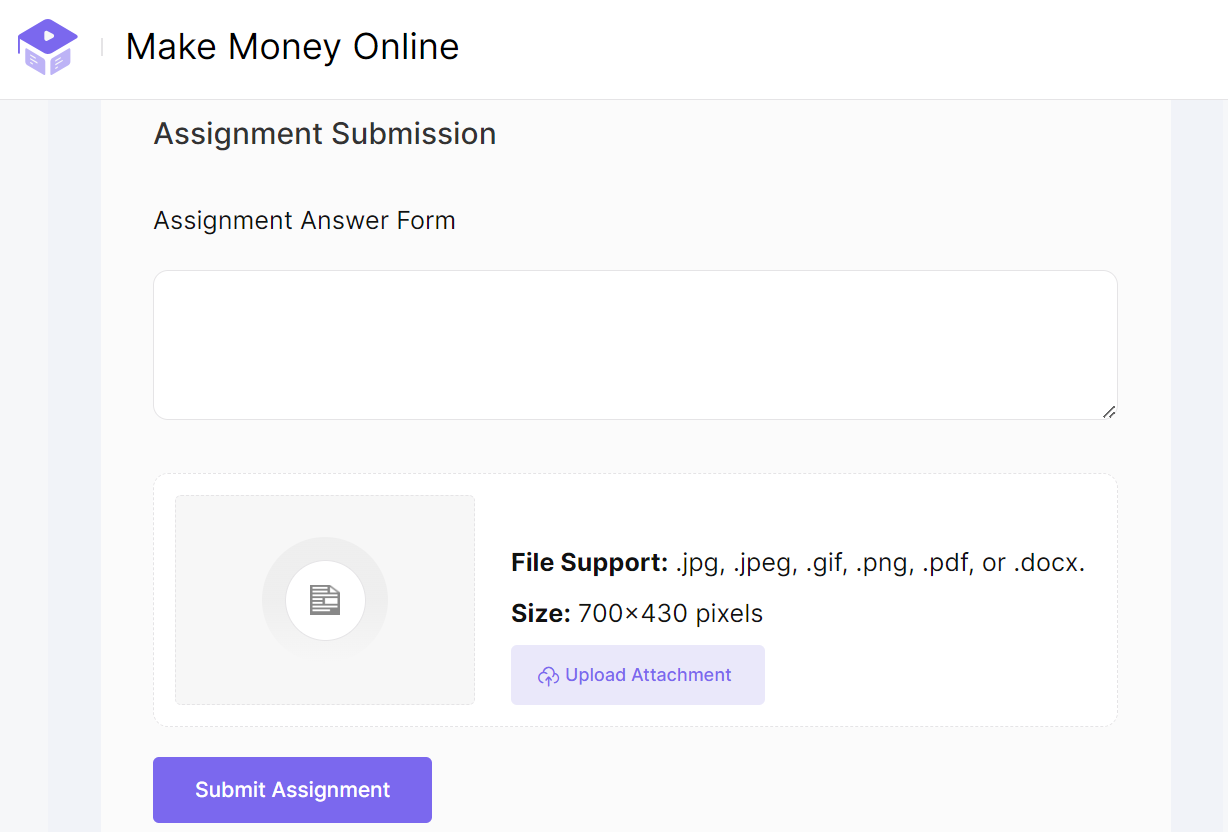 How to use Academy LMS Assignment? - Academy LMS