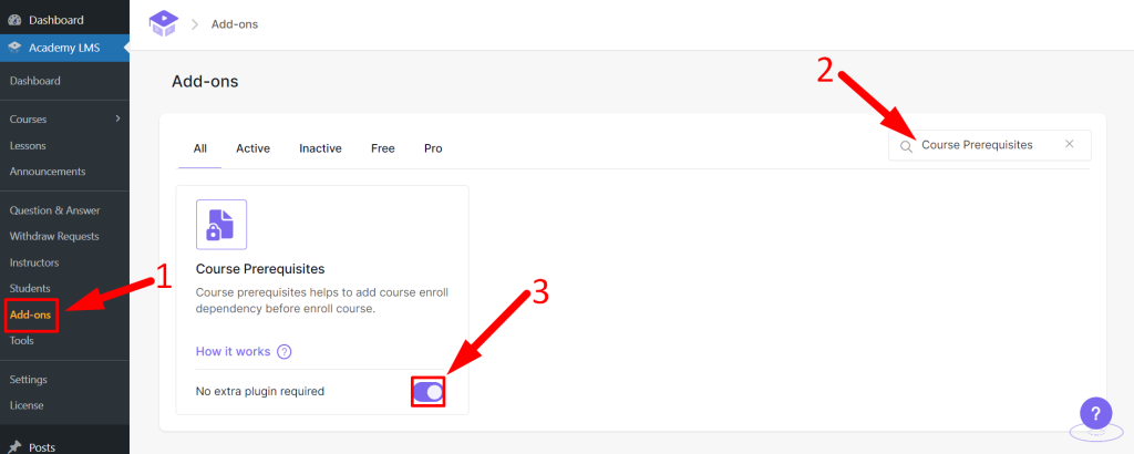 Course Prerequisites - Academy LMS