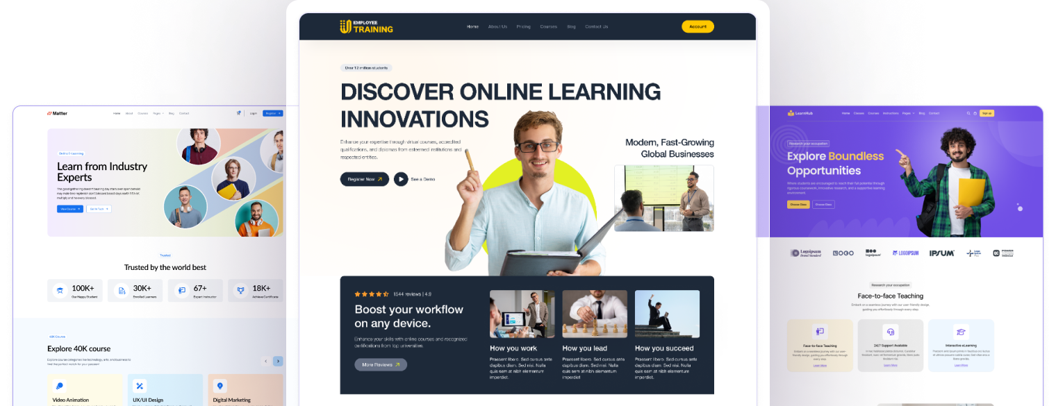Get LMS Templates - Academy LMS